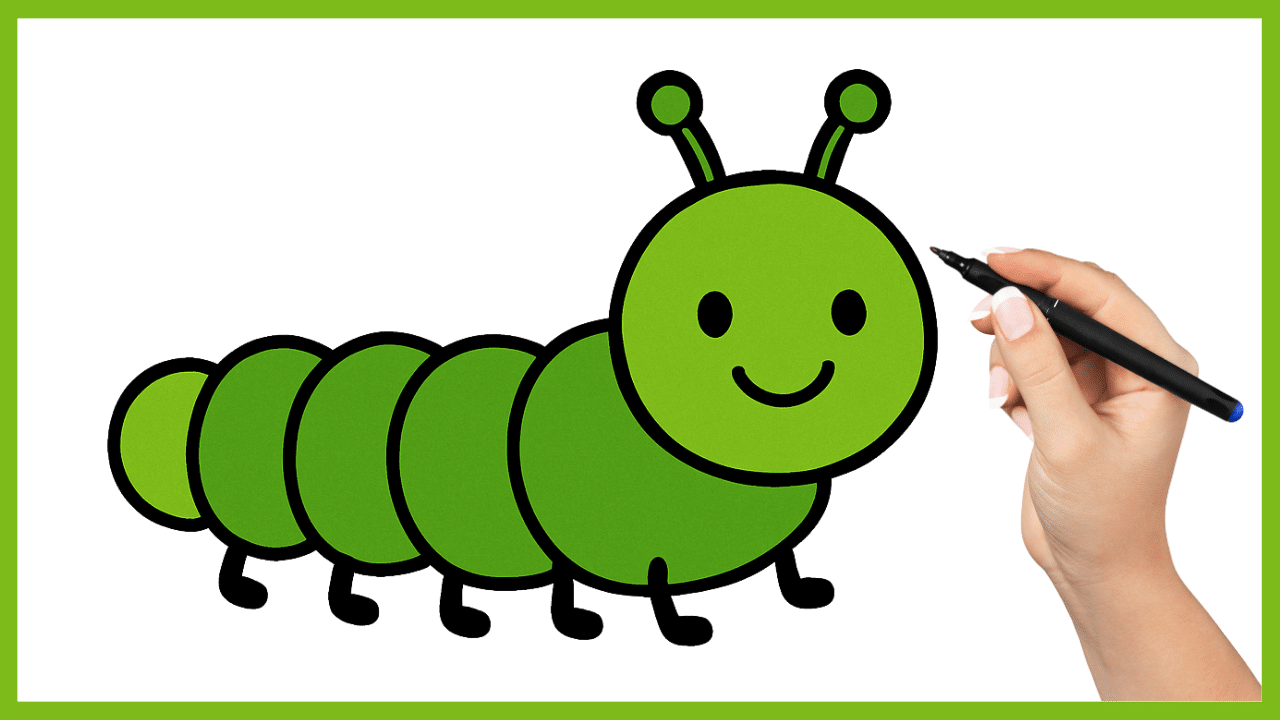 Apprenez à dessiner une chenille en quelques étapes simples